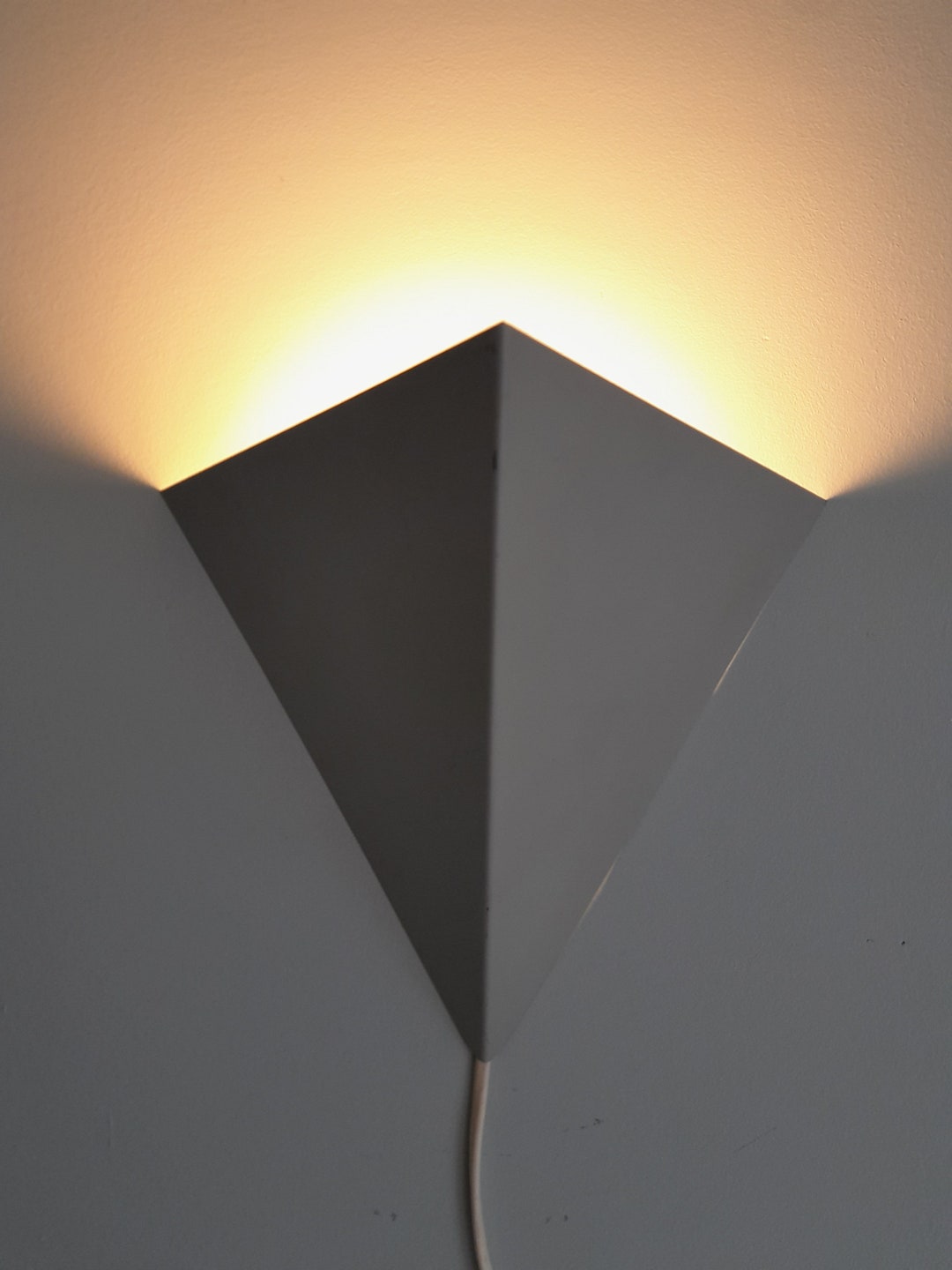 Vintage Anvia Metal Wall Light Pyramid Symmetrical 60s Dutch Design ...