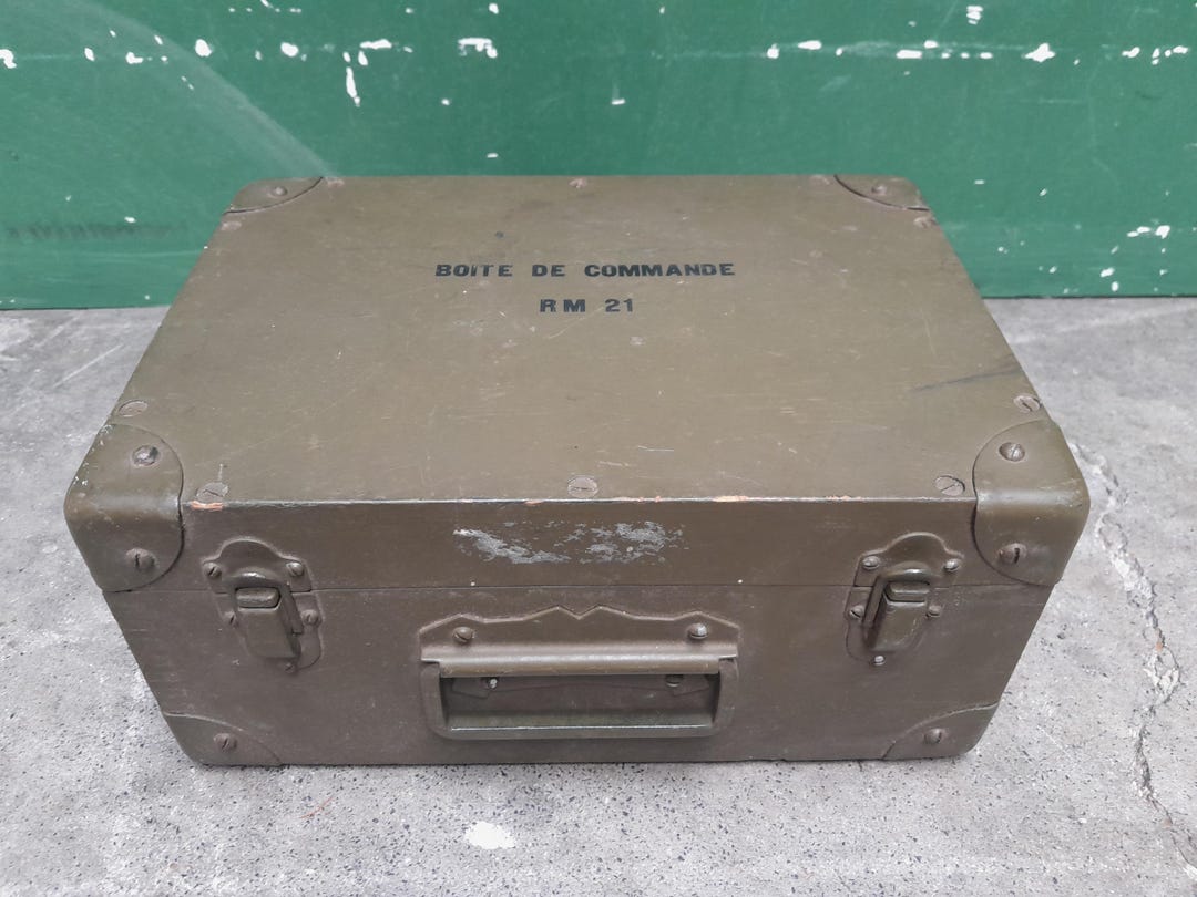 Army Chest Boite De Commande - Wooden Chest France - Etsy