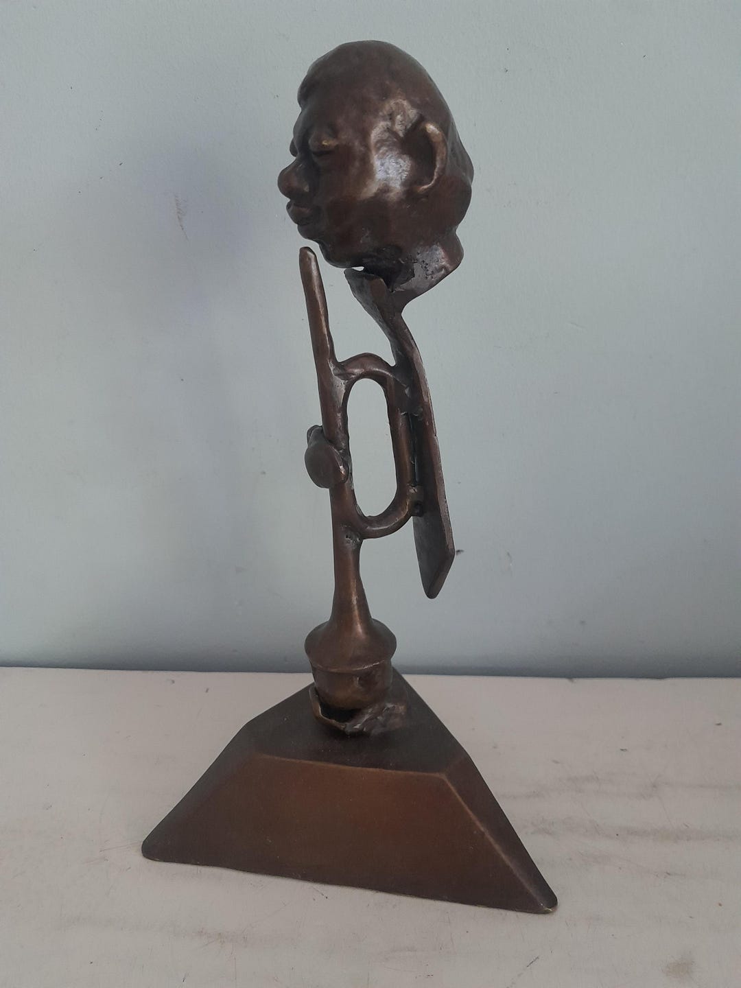 Bronze Statue Trumpeter Musician Modern Art Surrealism Abstract Art ...