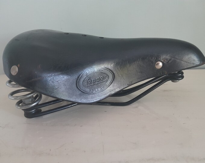 Vintage Lepper Saddle - Bicycle Saddle Leather - Dutch - Etsy