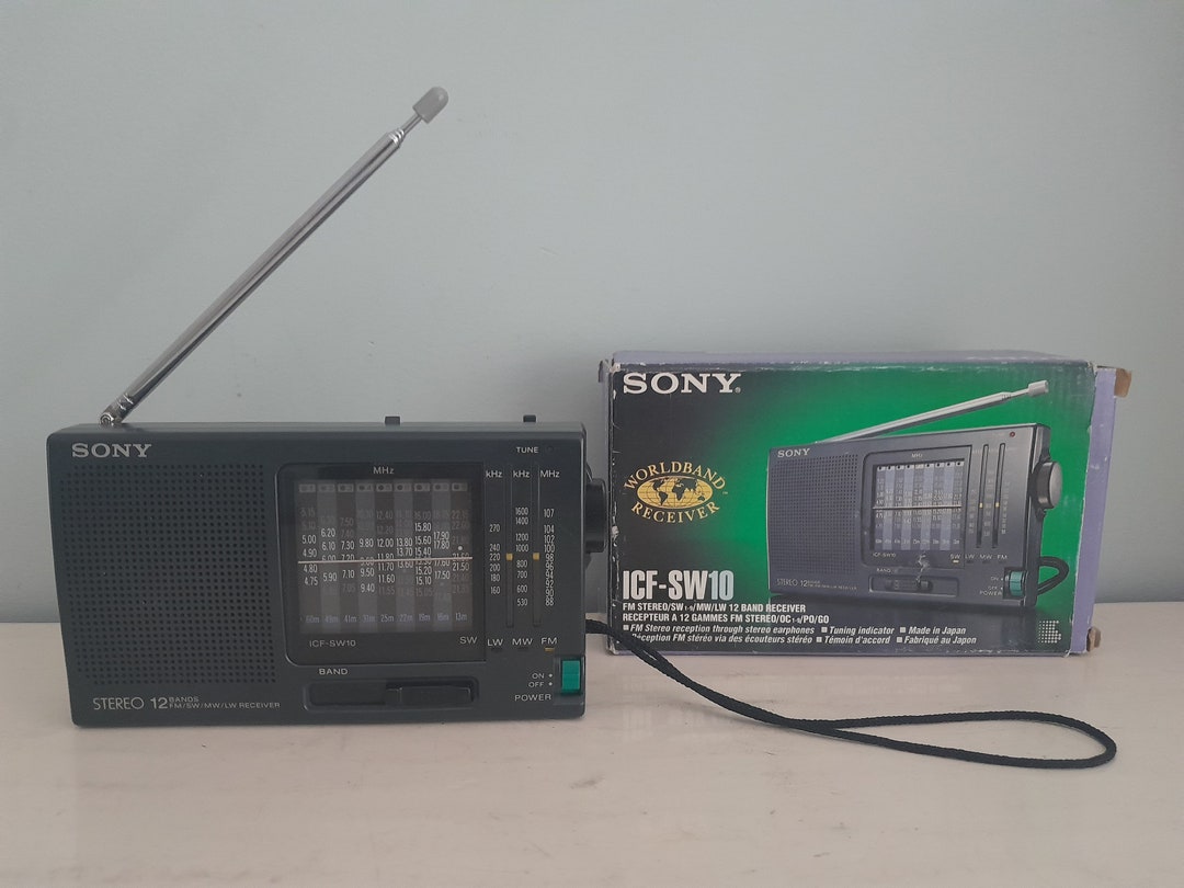 Vintage Sony Worldband Receiver ICF-SW10 japan - Etsy