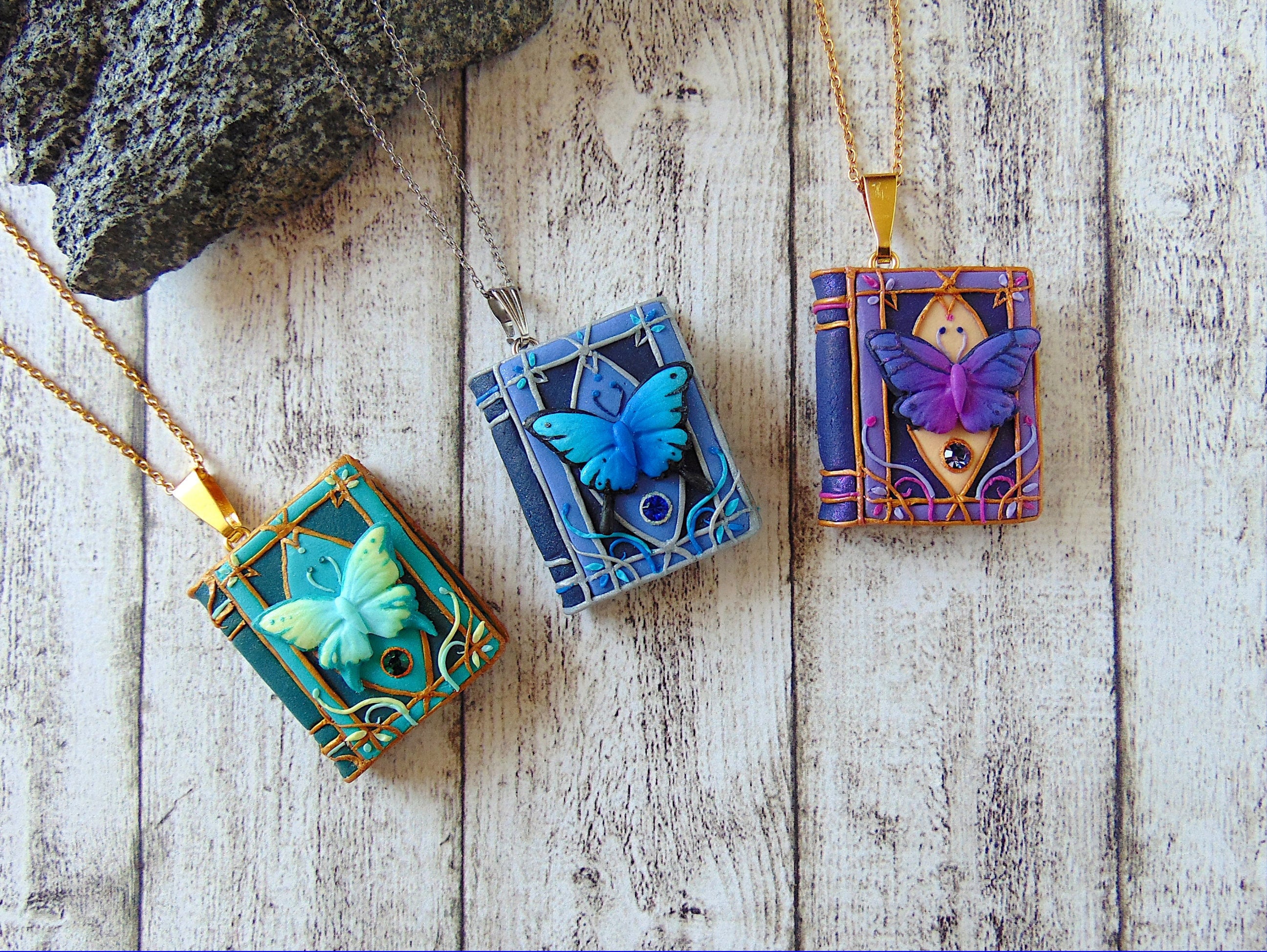Butterfly Polymer Clay Pendants