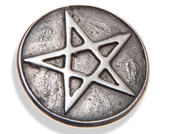Handmade Eco Recycled Sterling Silver Inverted Pentagram© | Etsy