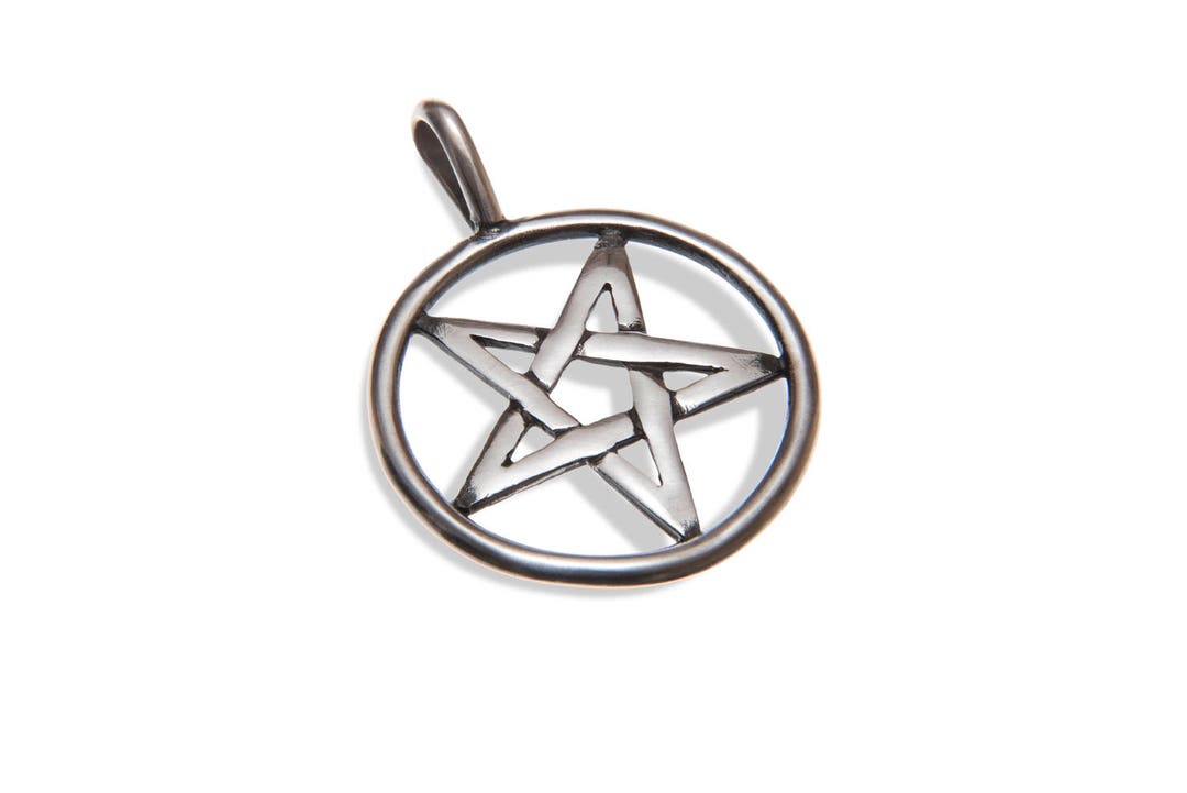 Handmade, Eco, Recycled Sterling Silver Inverted Pentagram © - Etsy