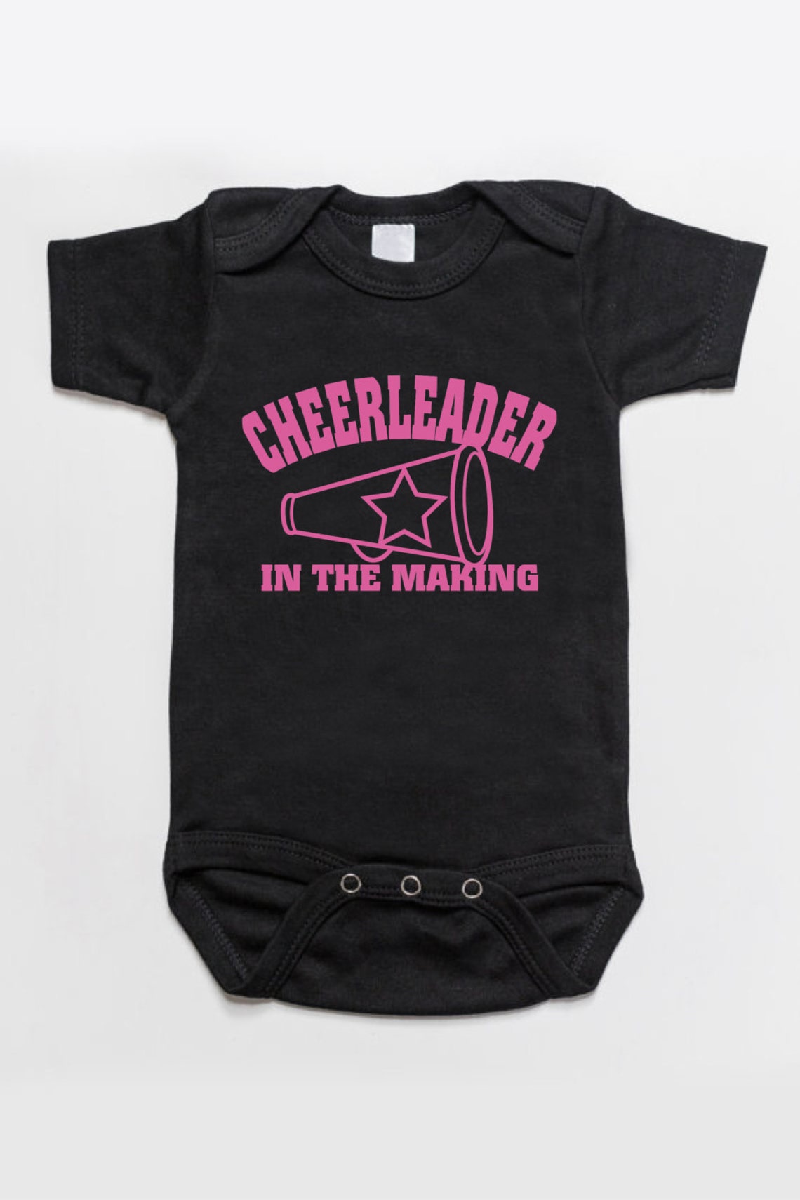 Cheerleader in the Making Baby Bodysuit Romper Black - Etsy