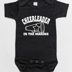 Cheerleader in the Making Baby Bodysuit Romper Black - Etsy