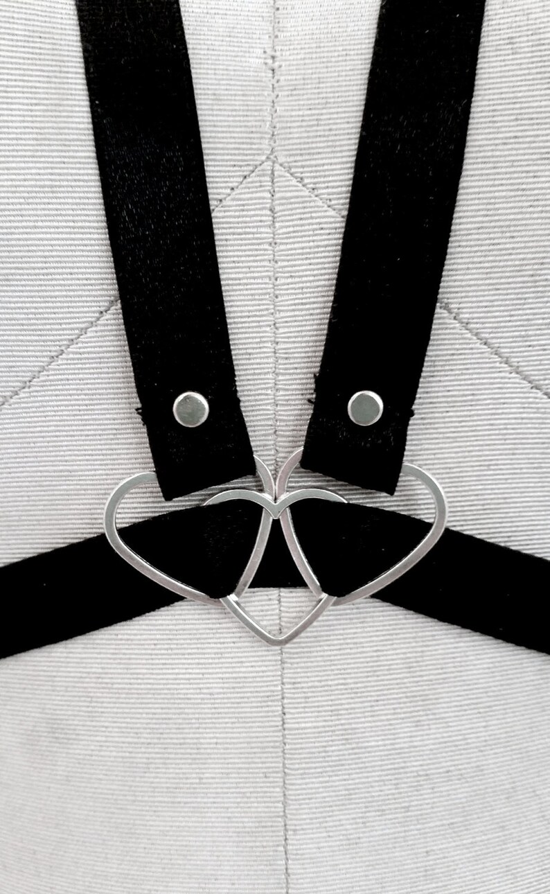 Tough Luv Triple Heart Elastic Harness Halter - Etsy