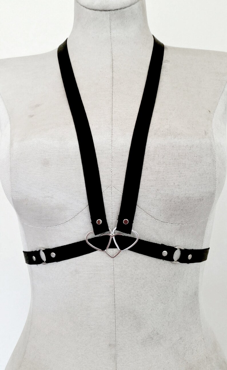 Tough Luv Triple Heart Elastic Harness Halter - Etsy