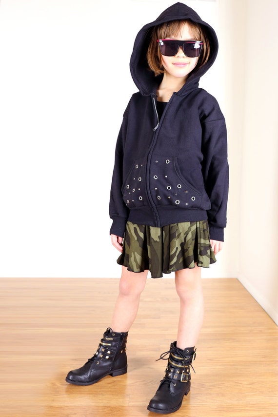 SALE Punk Rock Kids' Studded Knit Fleece Children's | Etsy