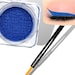 BRIGHT BLUE Matte Cake Eyeliner With Applicator Brush- Water Activated ...