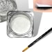 MATTE WHITE Cake Eyeliner With Applicator Brush- Water Activated ...