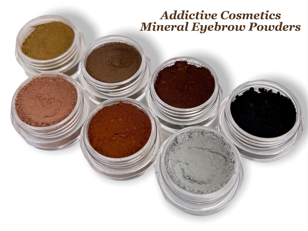 All Natural Mineral Eyebrow Powder - Vegan Brow Filler With Angled ...