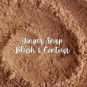 GINGER SNAP Blush and Contour Powder- All Natural Blush Makeup, Vegan ...