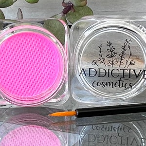 NEON BUBBLEGUM Matte Cake Eyeliner With Applicator Brush- Water ...