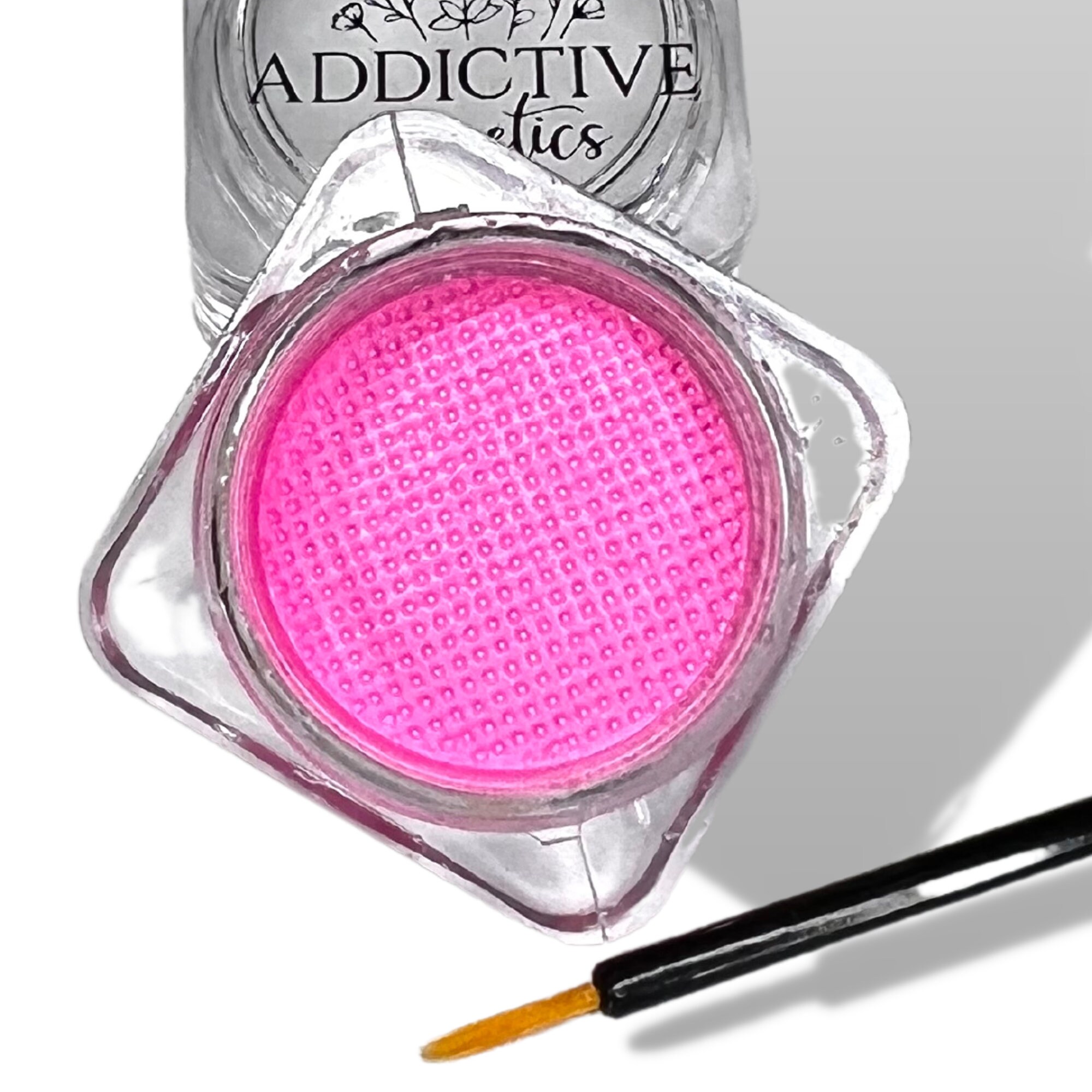 NEON BUBBLEGUM Matte Cake Eyeliner With Applicator Brush- Water ...