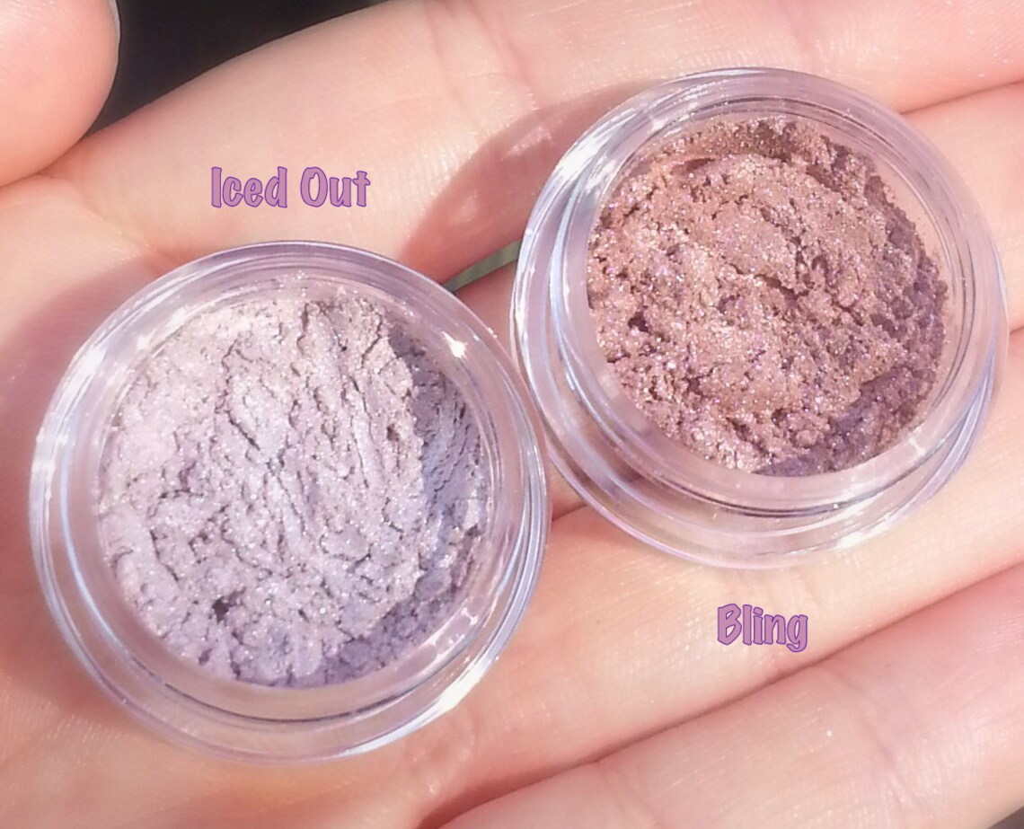 BLING Mineral Eyeshadow and Highlighter- All Natural Makeup, Vegan ...
