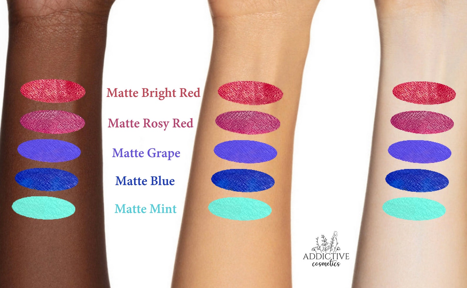 ROSE RED Matte Cake Eyeliner With Applicator Brush Water - Etsy