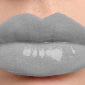 STONE Light Gray Liquid Lipstick- Full Color Lipgloss- Vegan Friendly ...
