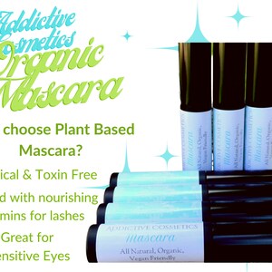 MASCARA- Pro Vitamin Nourishing Mascara- All Natural, Organic, Plant ...