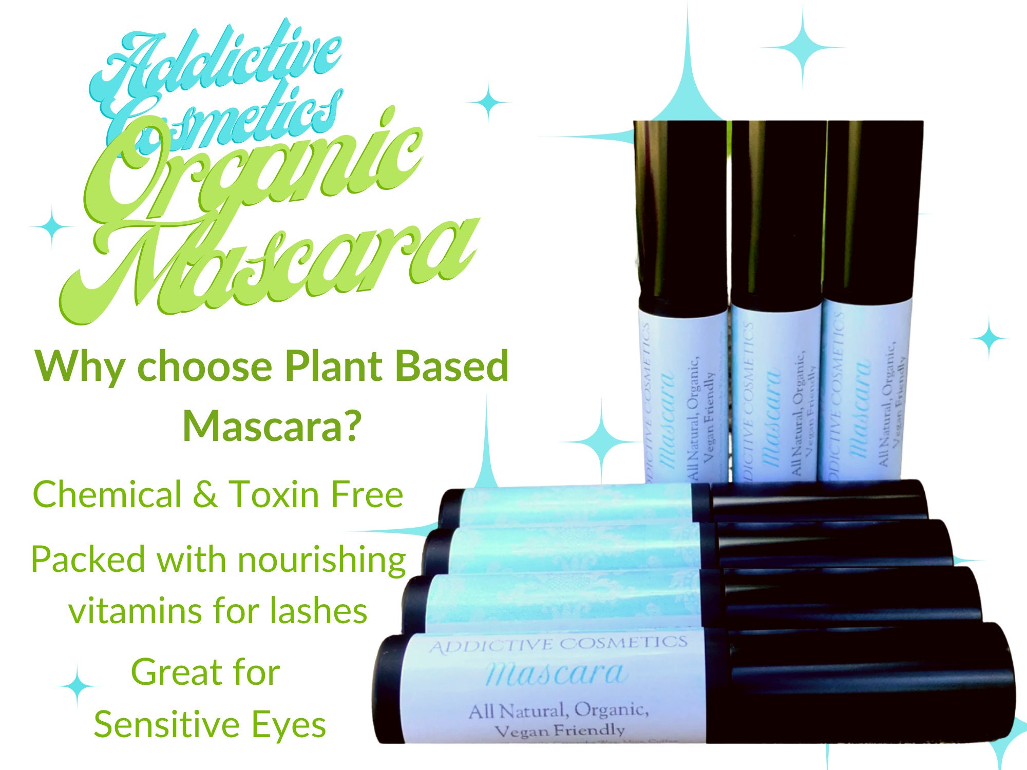 MASCARA- Pro Vitamin Nourishing Mascara- All Natural, Organic, Plant ...