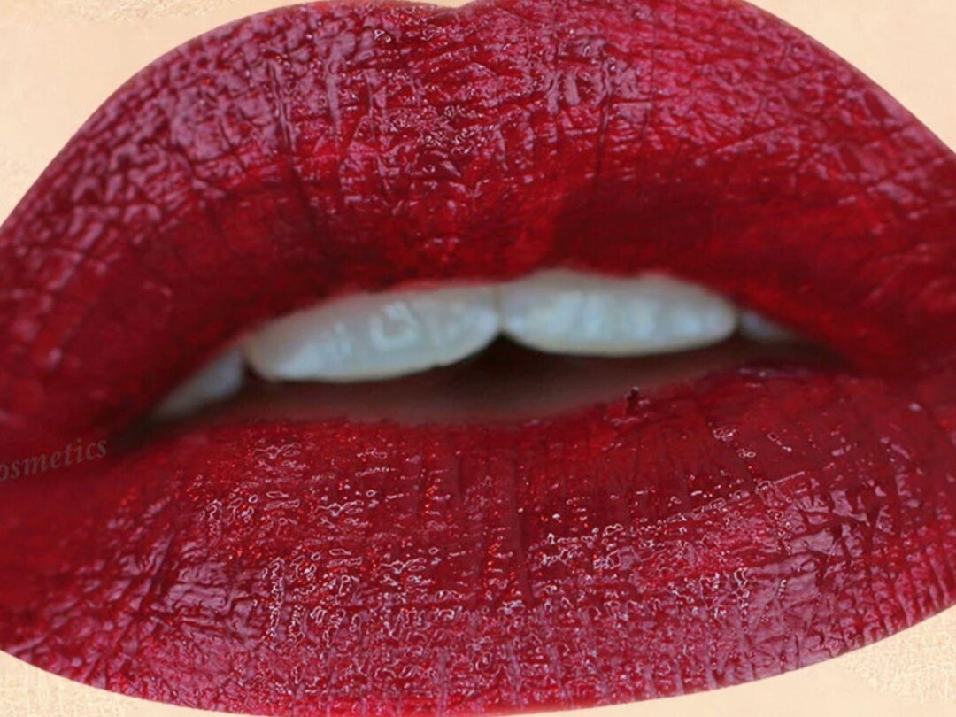 CLEOPATRA All Natural Deep Red Lipstick and Liner- Non Toxic, Vegan and ...