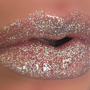INTERSTELLAR Liquid Lip Glaze - Holographic Silver Glitter Lip Gloss ...