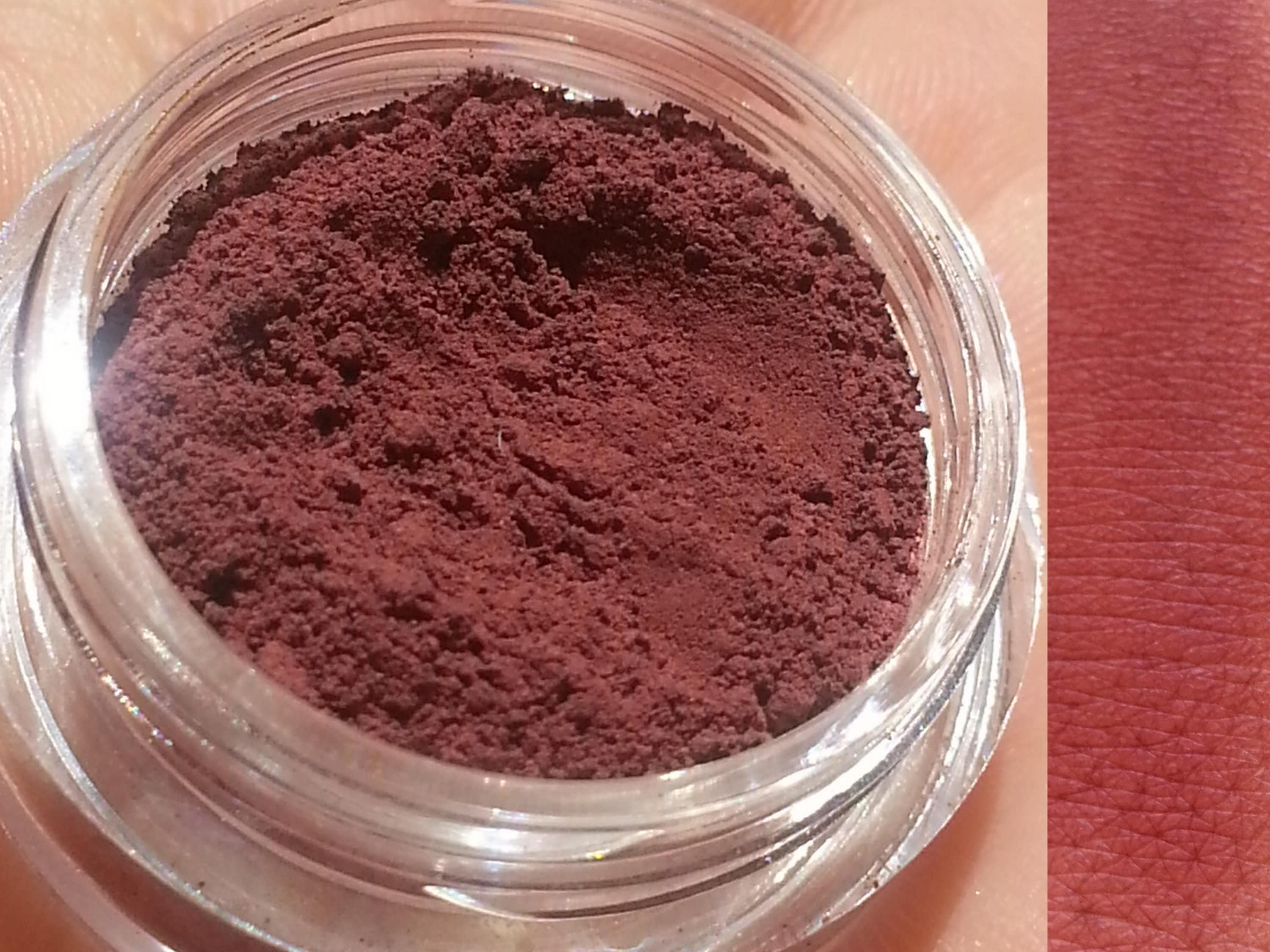 RED LEATHER Matte Mineral Eyeshadow All Natural Vegan - Etsy