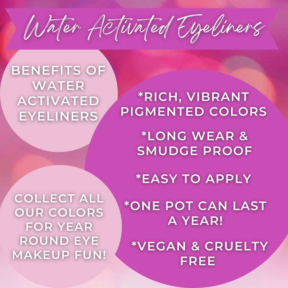 MATTE BROWN Cake Eyeliner With Applicator Brush- Water Activated ...