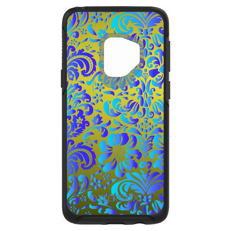 Otterbox Symmetry Green Blue Teal Floral Pattern Apple | Etsy