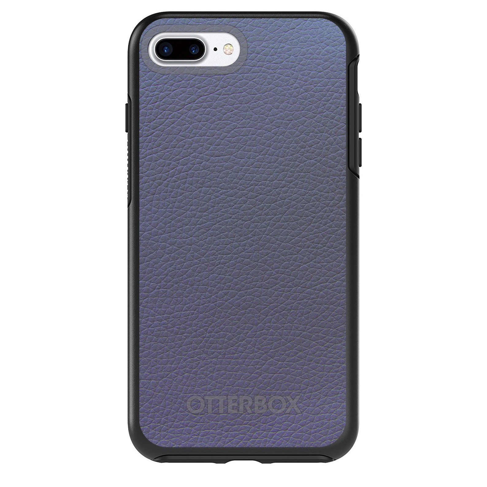 Otterbox Symmetry - Dark Gray Faux Leather Print Design - Apple iPhone ...