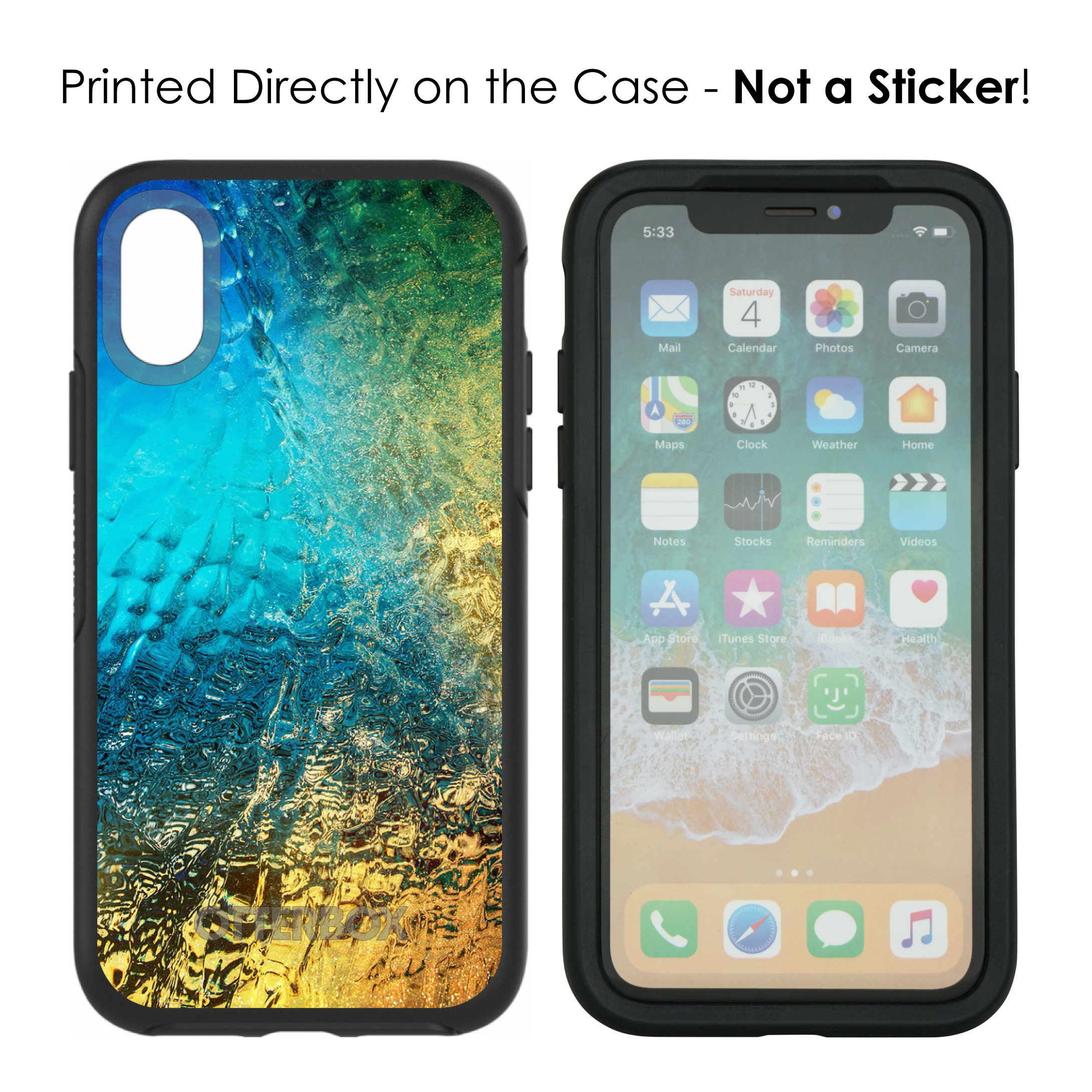 Otterbox Symmetry Colorful Rainbow Waterfall Apple Iphone | Etsy