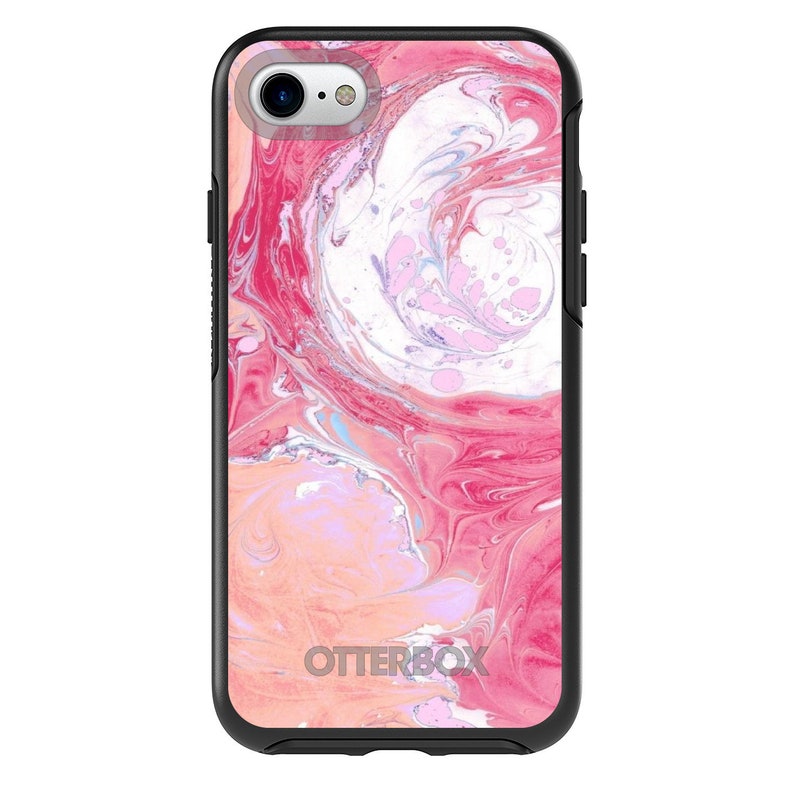 Otterbox Symmetry - Hot Pink Blue White Marble Image Print - Apple ...