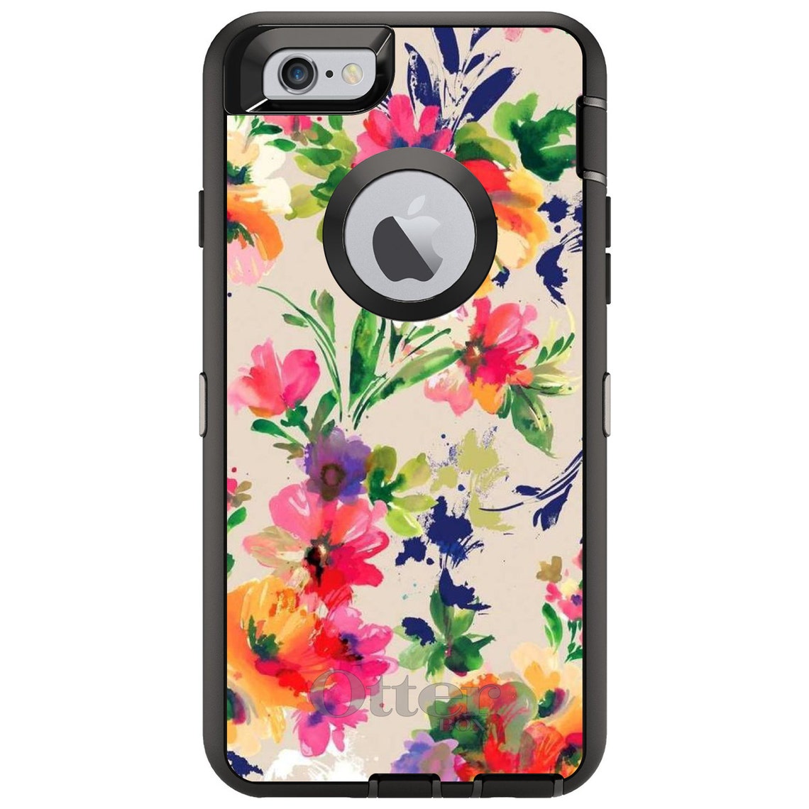 Floral Otterbox Defender / Apple Iphone or Samsung Galaxy / - Etsy
