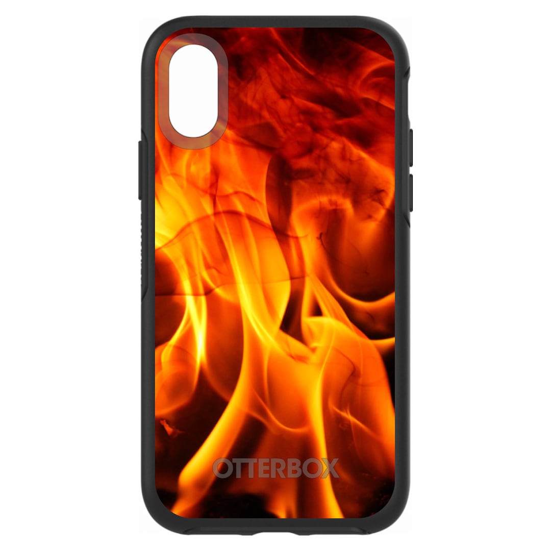 Otterbox Symmetry - Red Black Flame Fire - Apple iPhone - Samsung ...