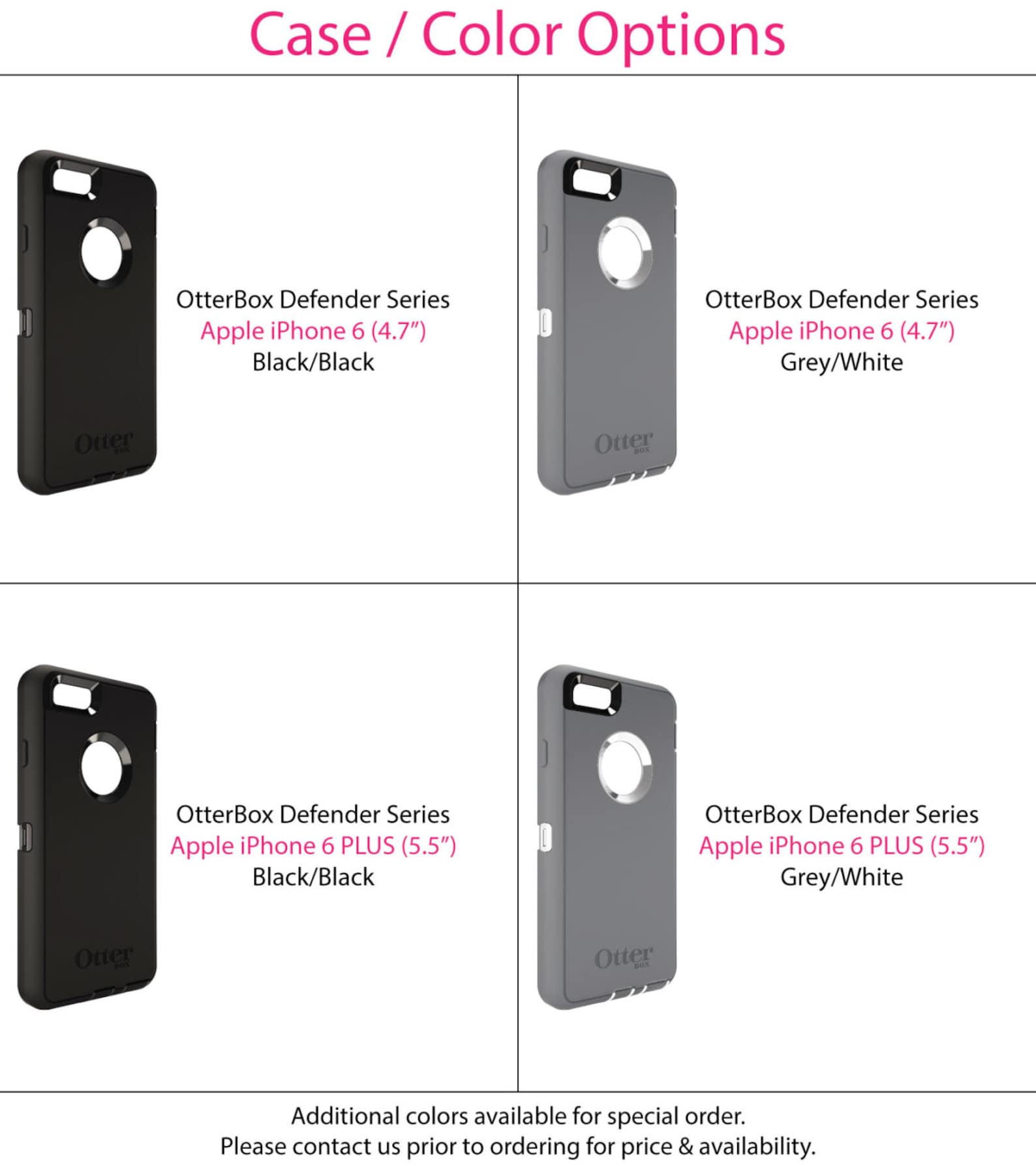 CUSTOM Otterbox Defender Case for Apple iPhone or Samsung Galaxy ...