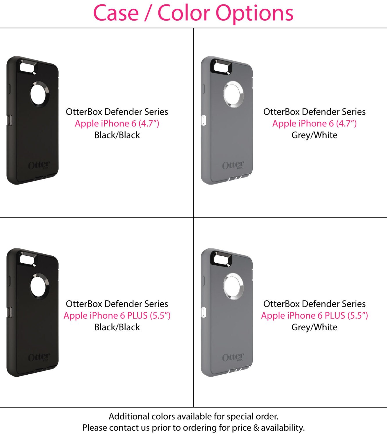 CUSTOM Otterbox Defender Case for Apple iPhone or Samsung Galaxy ...