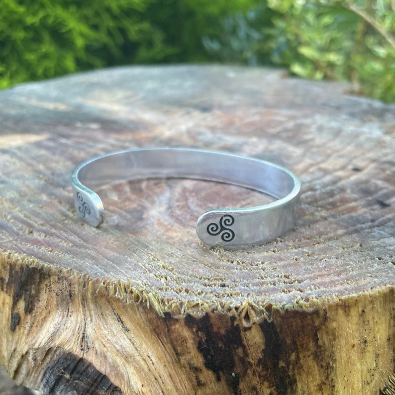 Viking Runic Elder Futhark Hand Stamped Cuff With You - Etsy UK