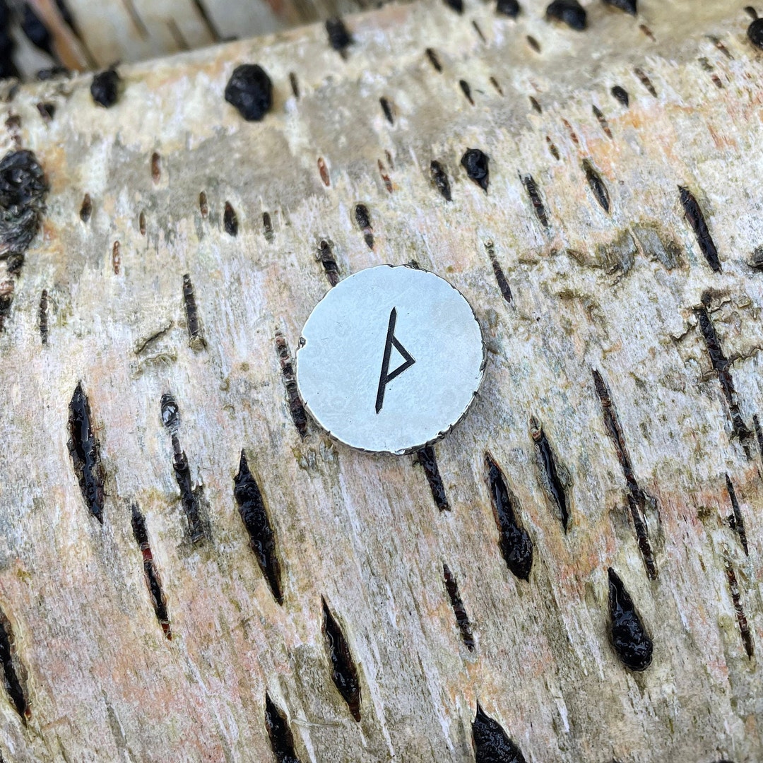 Viking Rune Pewter Token, Keepsake, Runic, Double Sided Coin, Norse ...