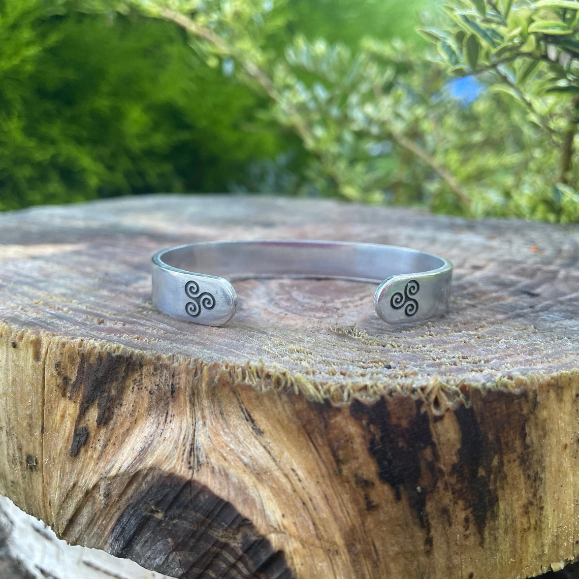 Viking Runic Elder Futhark Hand Stamped Cuff With You - Etsy UK