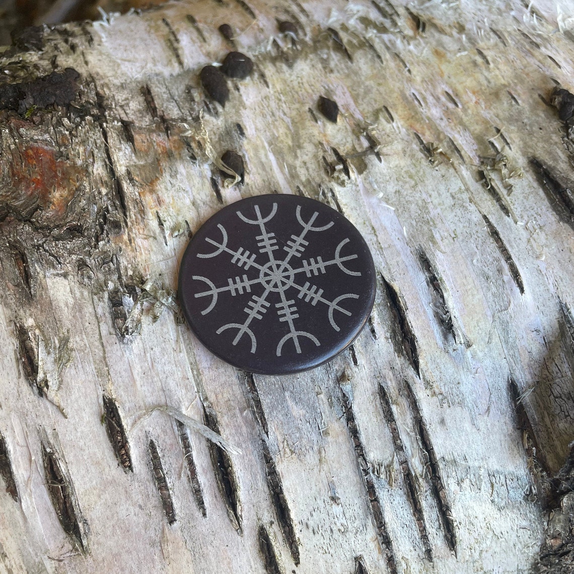 Viking Slate Rune Token Palm Stone Personalised Be Safe - Etsy UK