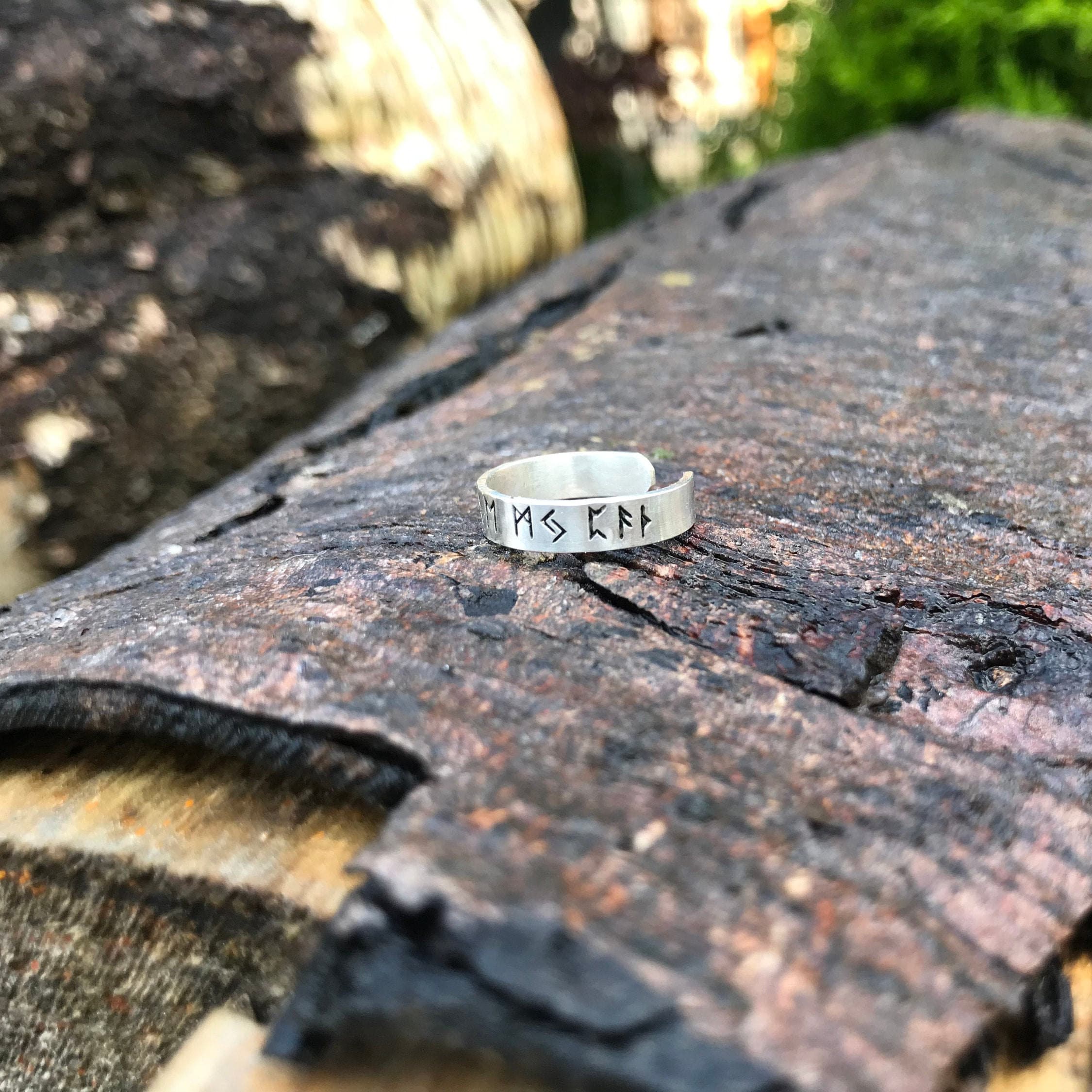 Sterling Silver Viking Toe Ring Elder Futhark Jewellery - Etsy UK