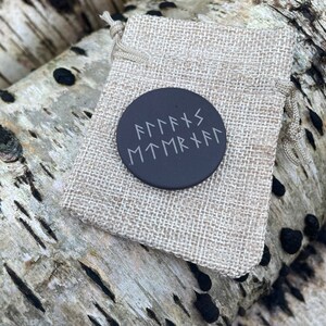 Viking Slate Rune Token, Palm Stone, Love Bind Rune, Personalised, Love ...