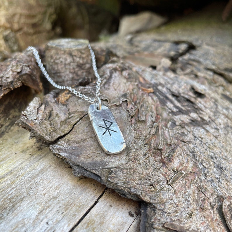 Love Bind Rune Viking Pewter Pendant Rune Norse Gebo | Etsy