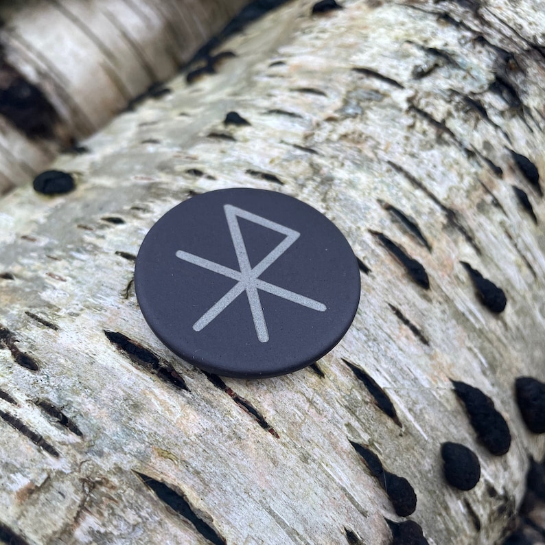 Viking Slate Rune Token Palm Stone Love Bind Rune - Etsy UK