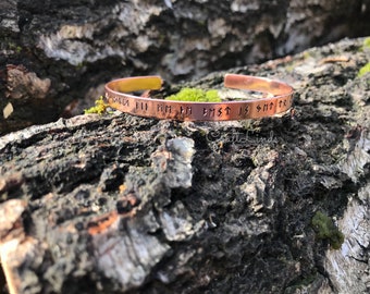Viking Runic Elder Futhark Hand Stamped Cuff With You | Etsy UK
