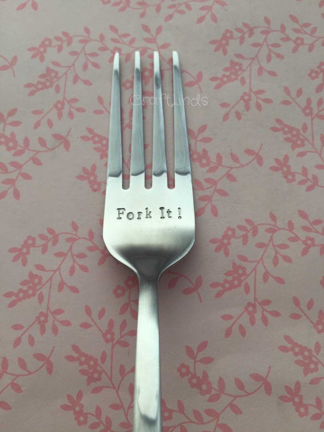 Hand Stamped Fork FORK IT Cheeky Can Be Personalised - Etsy UK
