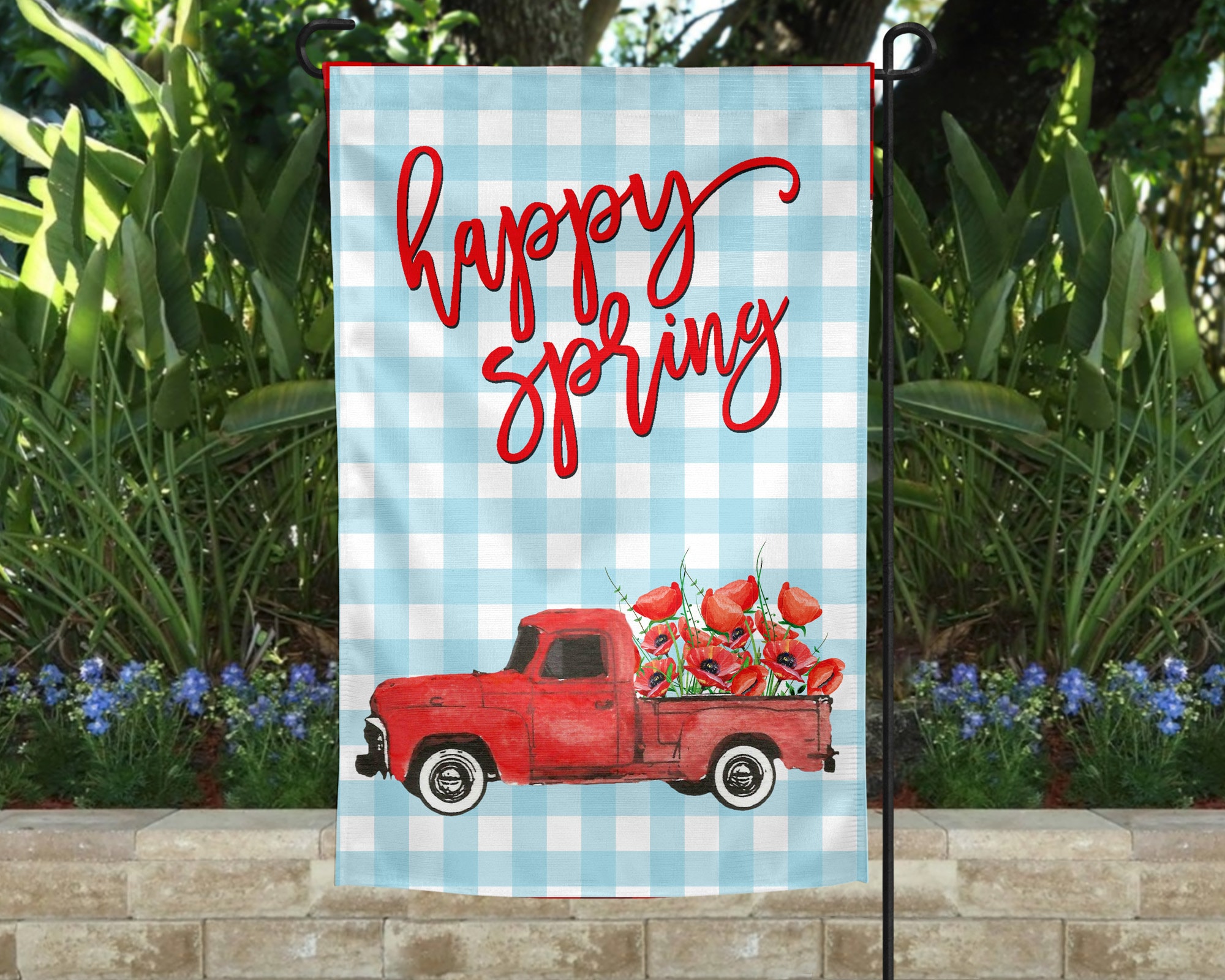 Spring Garden Flag | Welcome Flag | Spring Garden Flag | Porch Decor ...