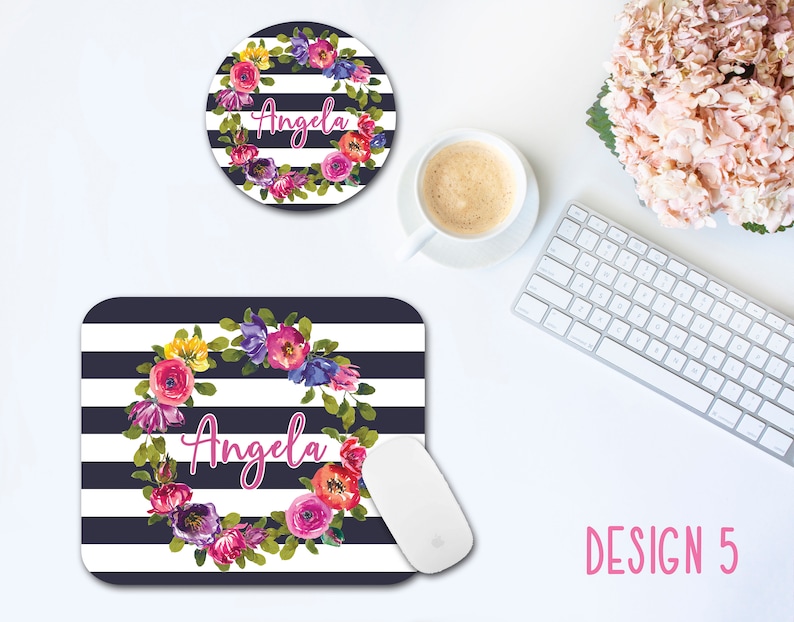 Personalized Mouse Pad and Coaster 12 Designs Personalized | Etsy