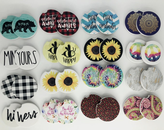 Western Car Coasters OVER 35 DESIGNS - Etsy
