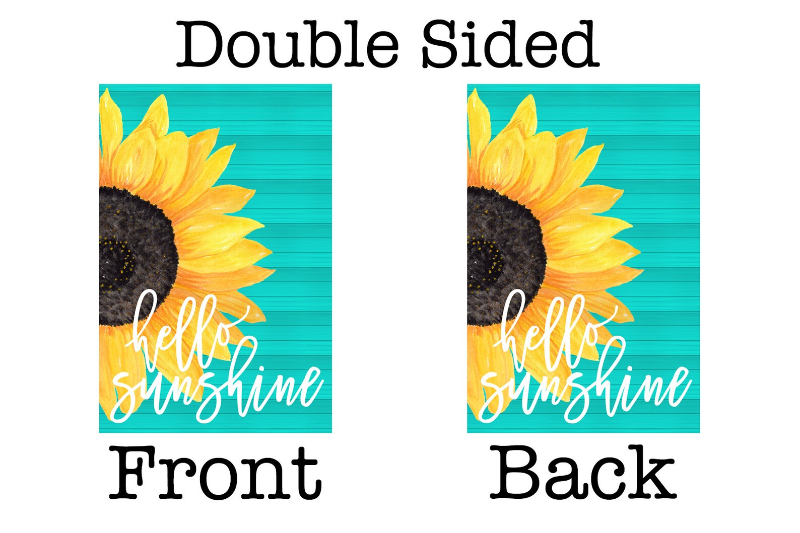 Garden or House Flag | Hello Sunshine Flag | Welcome Flag | Yard Decor ...